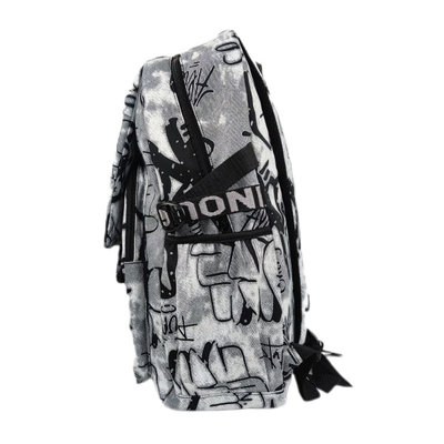 Men Plaid Pattern School Bag Canvas Style Travel Backpack