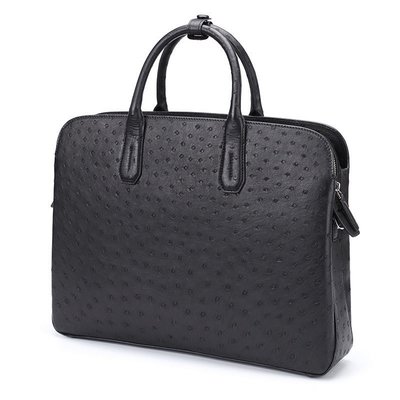 Ostrich Leather Laptop Bag