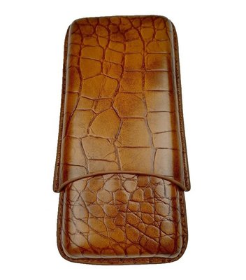 Hot Selling 3 Fingers Type Cigar Leather Case Holder For Sale