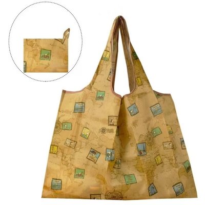 Hot Sale Eco-Friendly T210 Cloth Large Capacity Supermarket Foldable Reusable Shopping Bag
